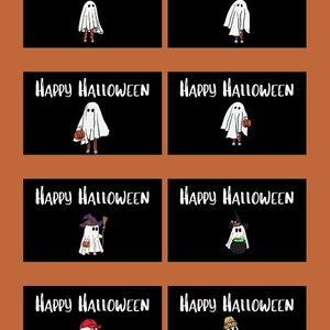 Printable Halloween Tags, Ghost Gift Tags, Treat Bag Tag, Ghost ...