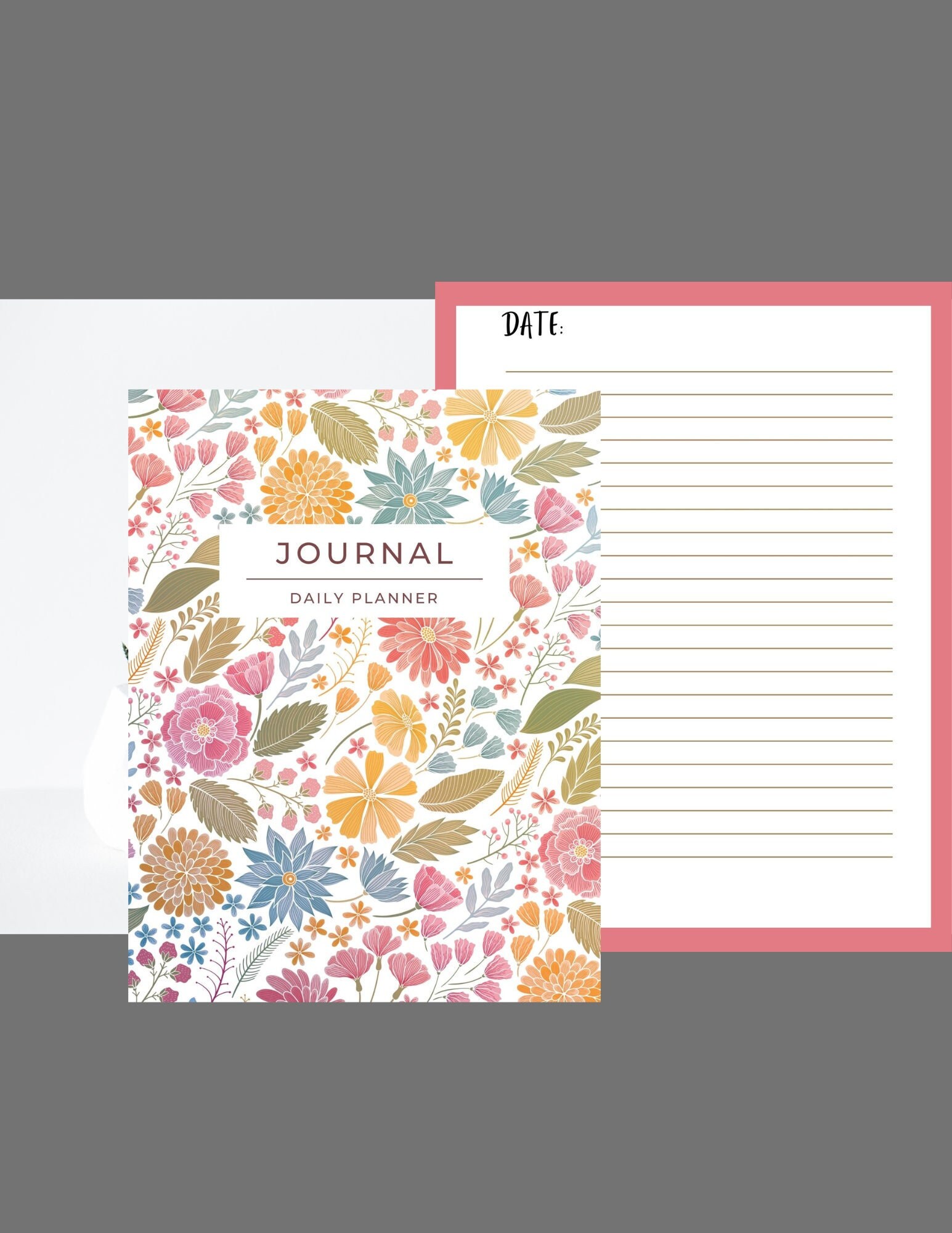 Printable Daily Journal, Daily Planner, Daily Calendar, Journal ...