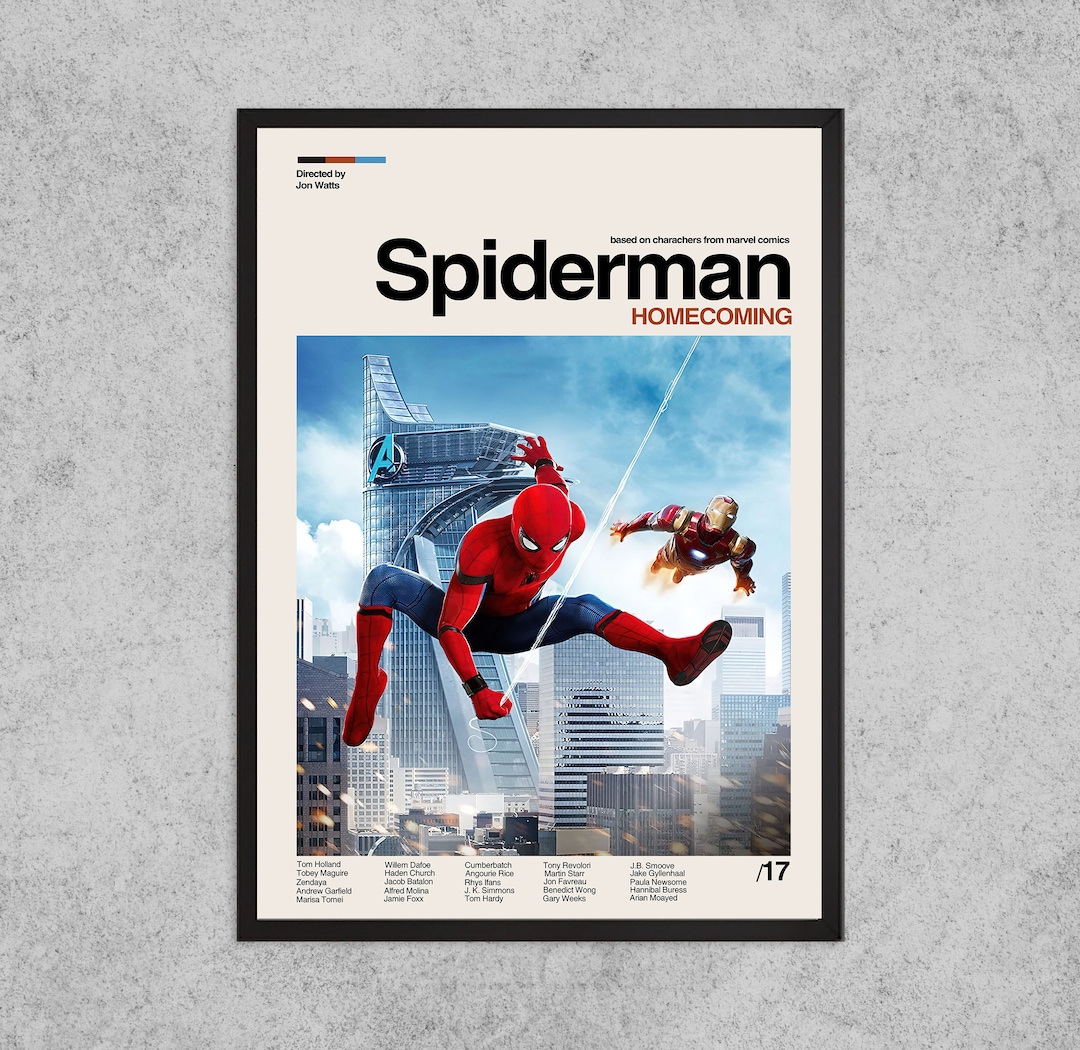 Spiderman Homecoming Retro Movie Poster Vintage Poster - Etsy