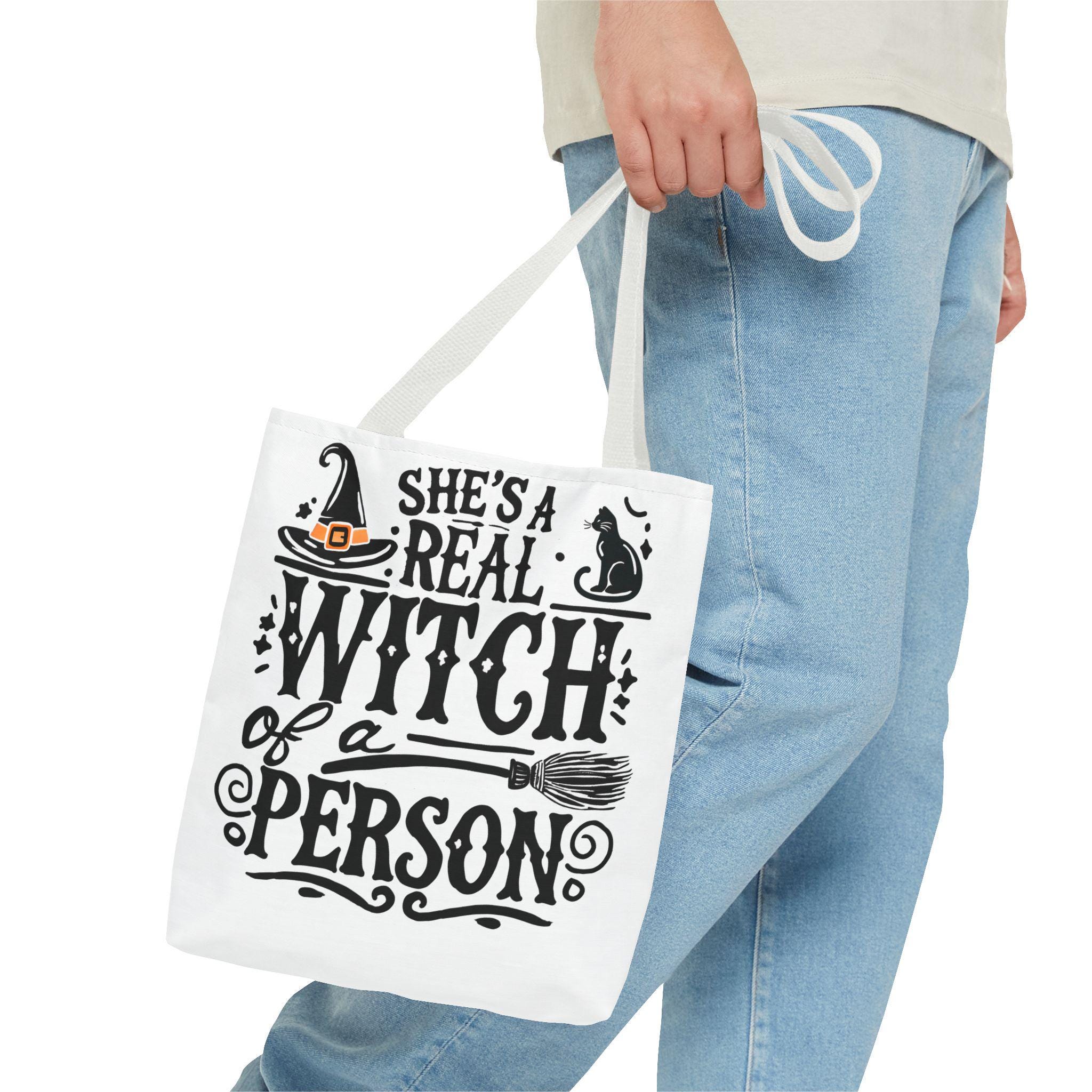 Halloween Tote Bag | She's a Witch Bag | Real Witch Bag | Gifts for ...