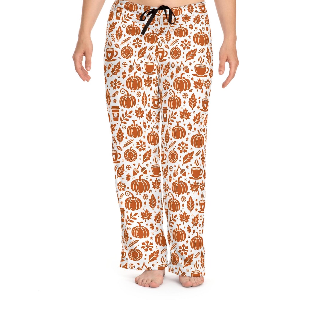 Fall Harvest Women's Pajama Pants | Pumpkin Spice Latte Lounge Bottoms ...