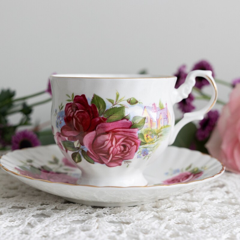 Cottage Tea Cup - Etsy