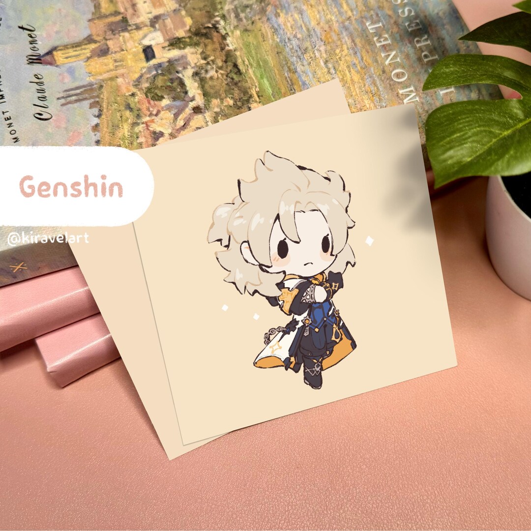 Albedo Genshin Art Print | Decor Wall Art Print Albedo Print Decor ...