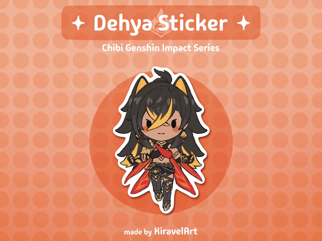 Cute Genshin Sticker Dehya Sticker Genshin Impact Sticker Cute Stickers ...