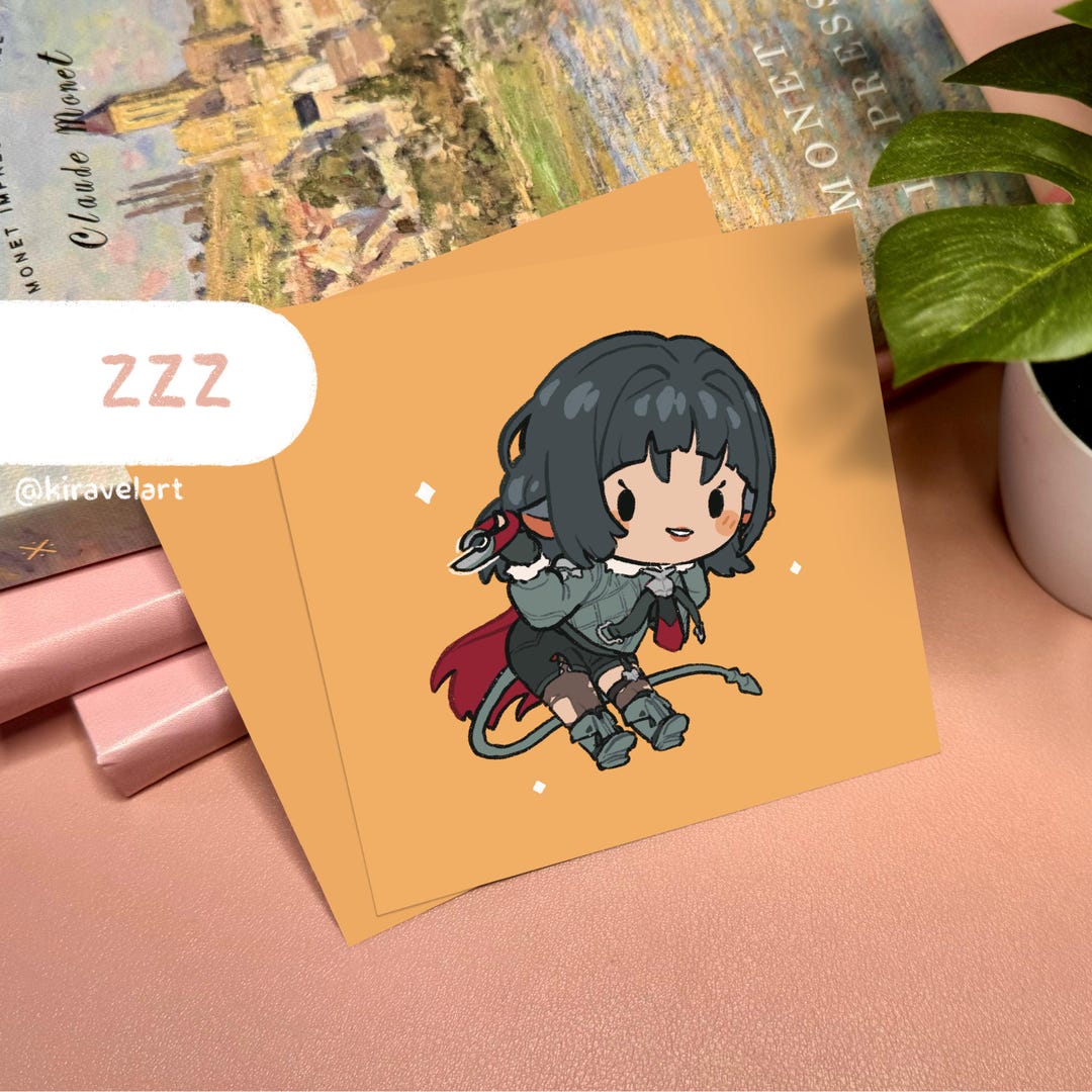 Jane Doe ZZZ Art Print Video Game Art Grace Print Video Game Decor ...