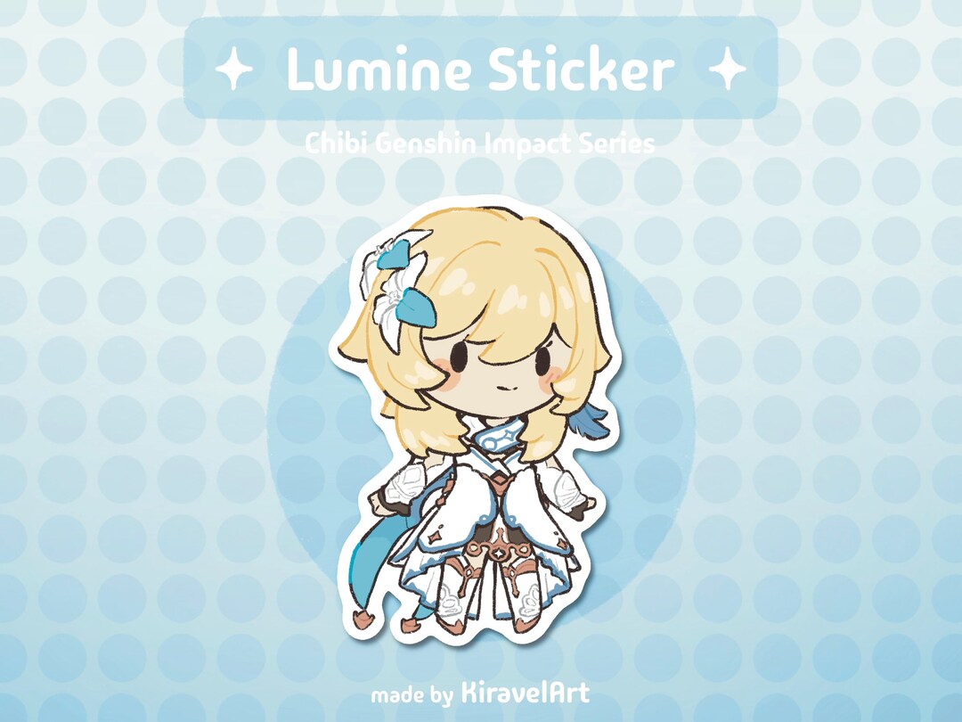 Cute Genshin Sticker Lumine Sticker Genshin Impact Sticker Cute ...