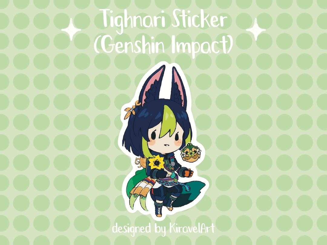 Cute Genshin Sticker Tighnari Sticker Genshin Impact Sticker Cute ...