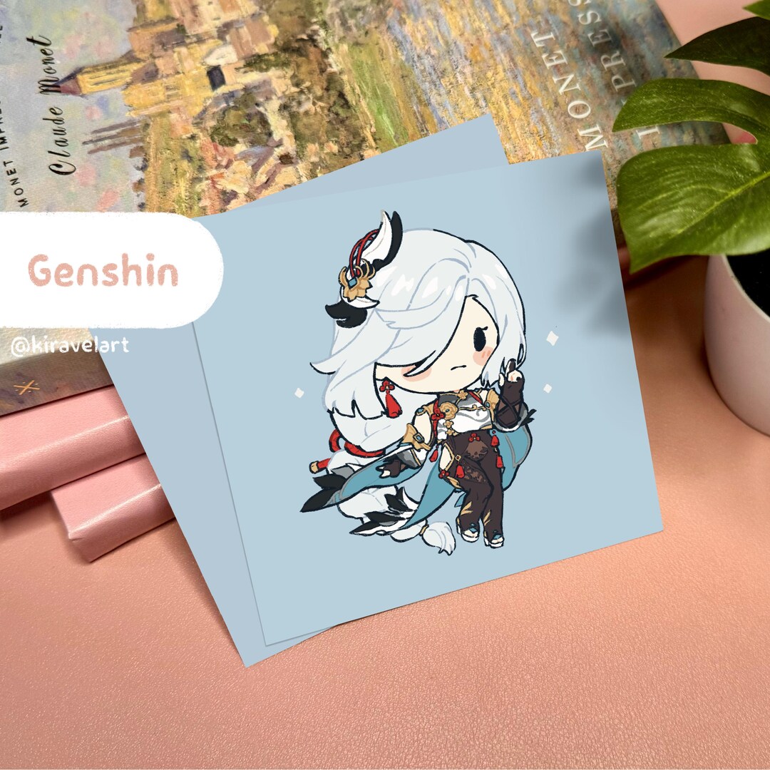 Shenhe Genshin Art Print | Decor Wall Art Print Shenhe Print Decor ...