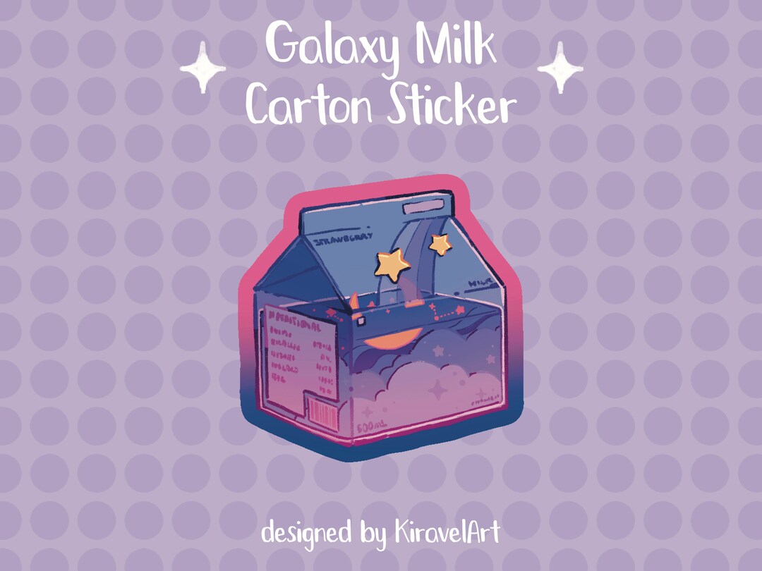 Cute Sticker Holographic Space Aesthetic Sticker Sticker Kawaii ...