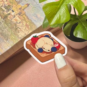 Bread Cat Sticker Set | Cute Cat Sticker Waterproof Durable Stickers ...