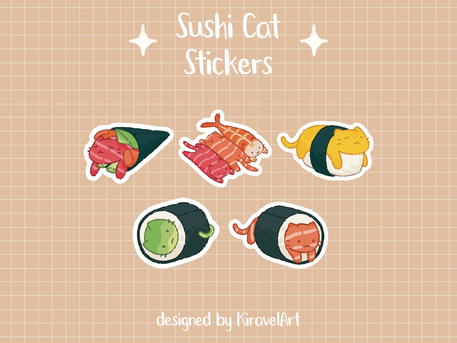 Cute Cat Stickers Cute Sticker Pack Cute Stickers Kawaii Stickers ...