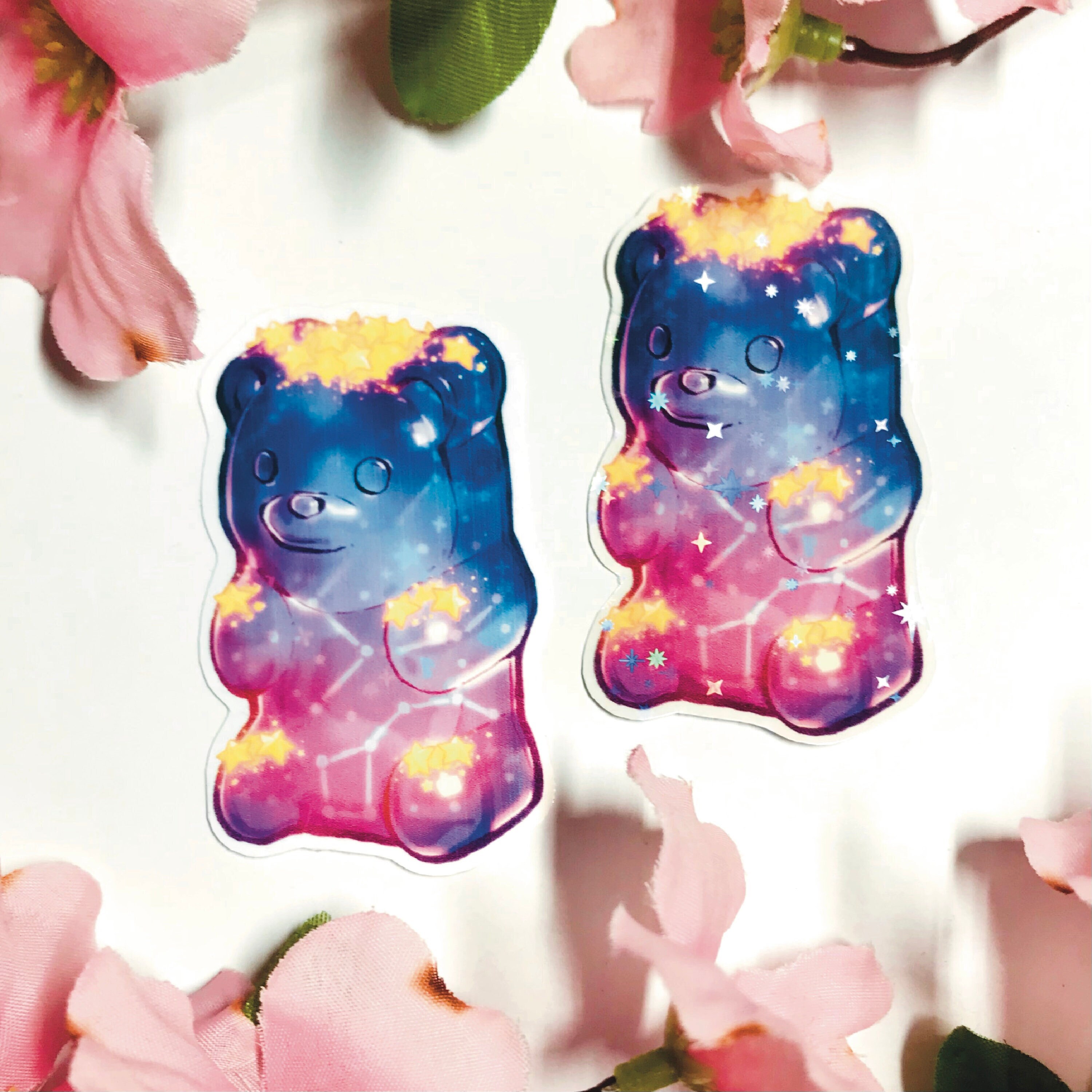 Cute Sticker Holographic Space Aesthetic Sticker Sticker - Etsy