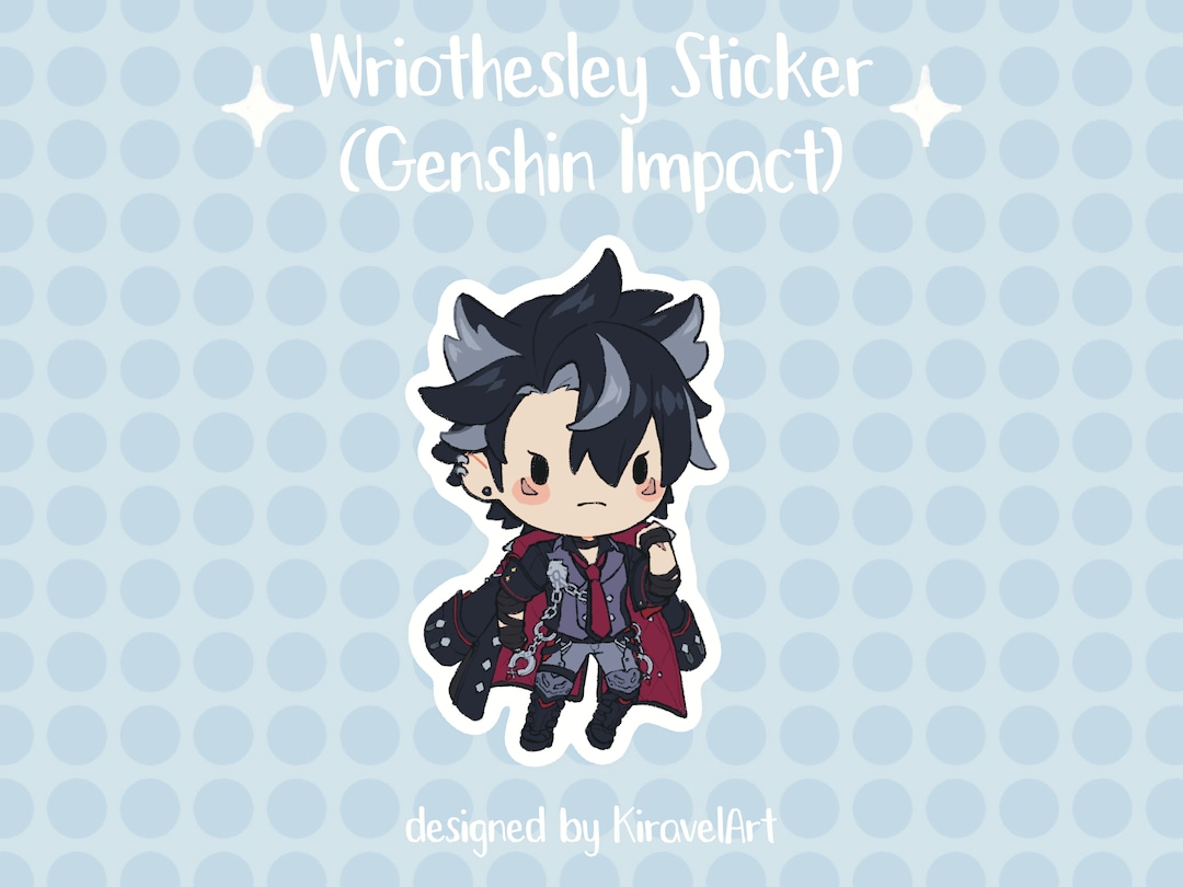 Cute Genshin Sticker Wriothesley Sticker Genshin Impact Sticker Cute ...
