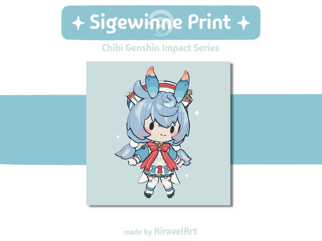 Sigewinne Genshin Art Print Decor Wall Art Print Sigewinneprint Decor ...
