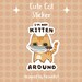 Cute Cat Sticker Taco Cat Sticker Kawaii Sticker Cute Sticker Vinyl ...