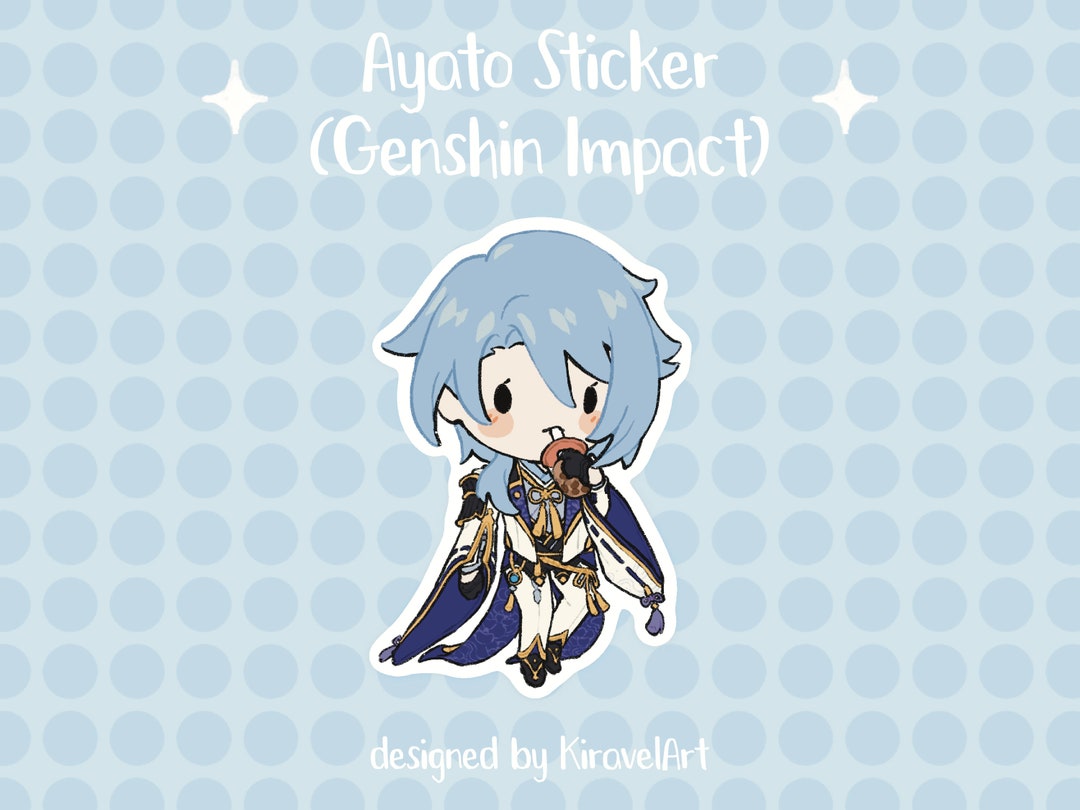 Cute Genshin Sticker Ayato Sticker Genshin Impact Sticker Cute Sticker ...