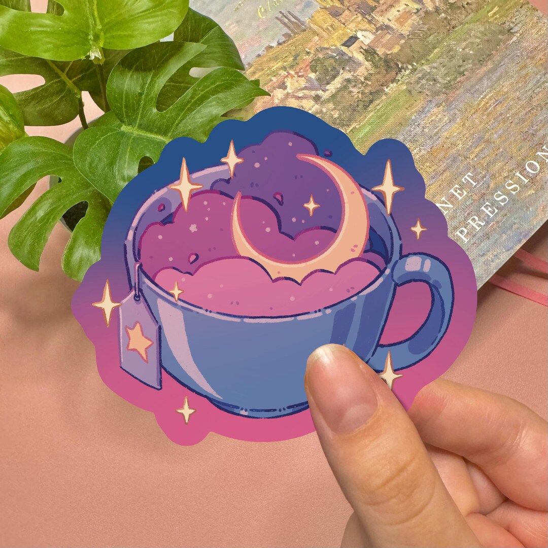 Cute Sticker Holographic Space Aesthetic Sticker Sticker Kawaii ...