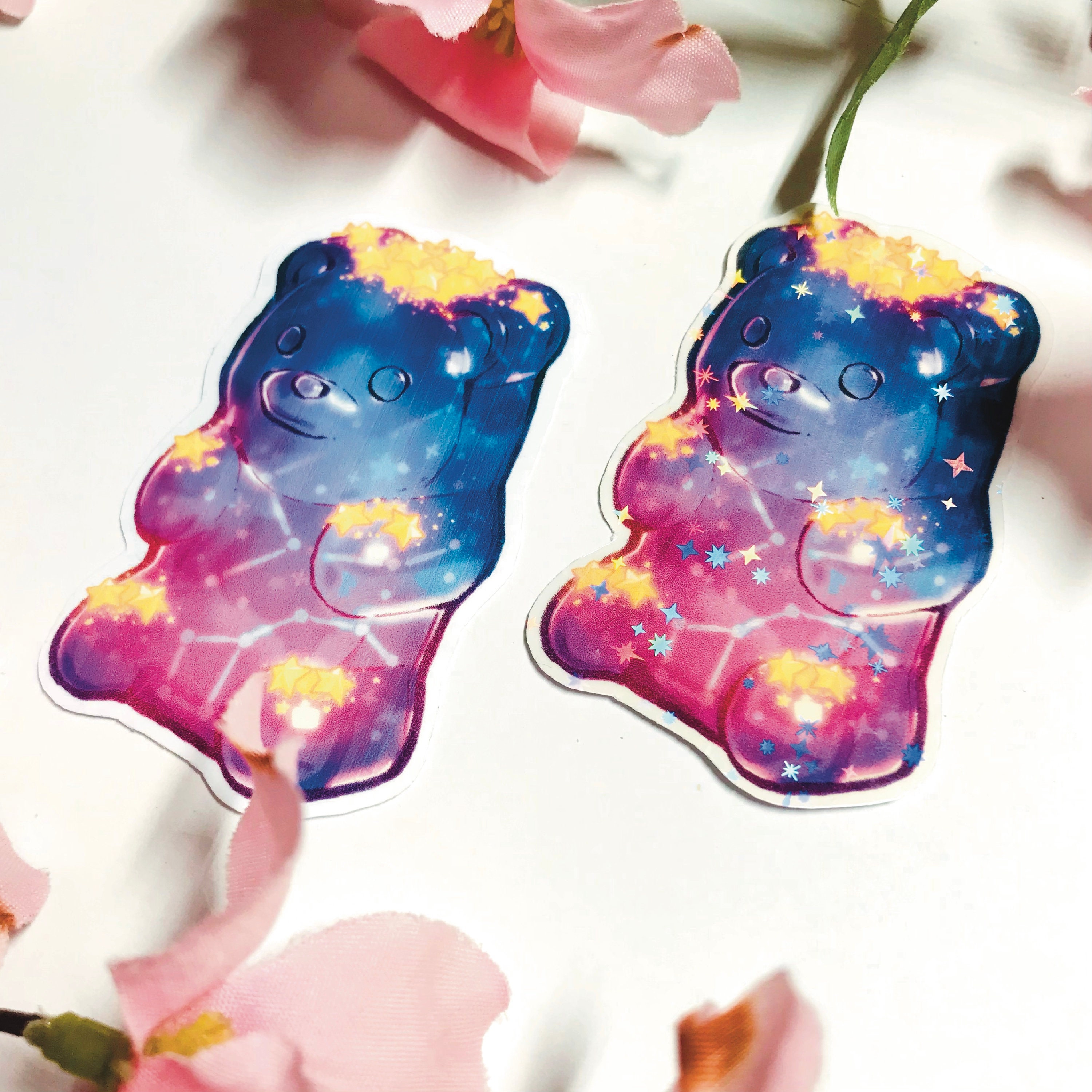 Cute Sticker Holographic Space Aesthetic Sticker Sticker - Etsy