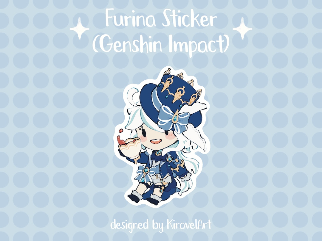 Cute Genshin Sticker Furina Sticker Genshin Impact Sticker Cute ...