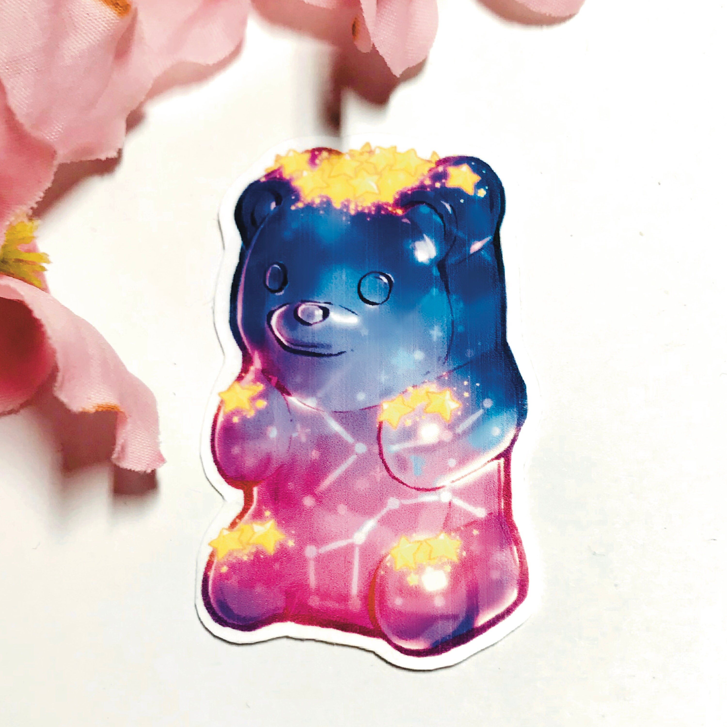 Cute Sticker Holographic Space Aesthetic Sticker Sticker - Etsy