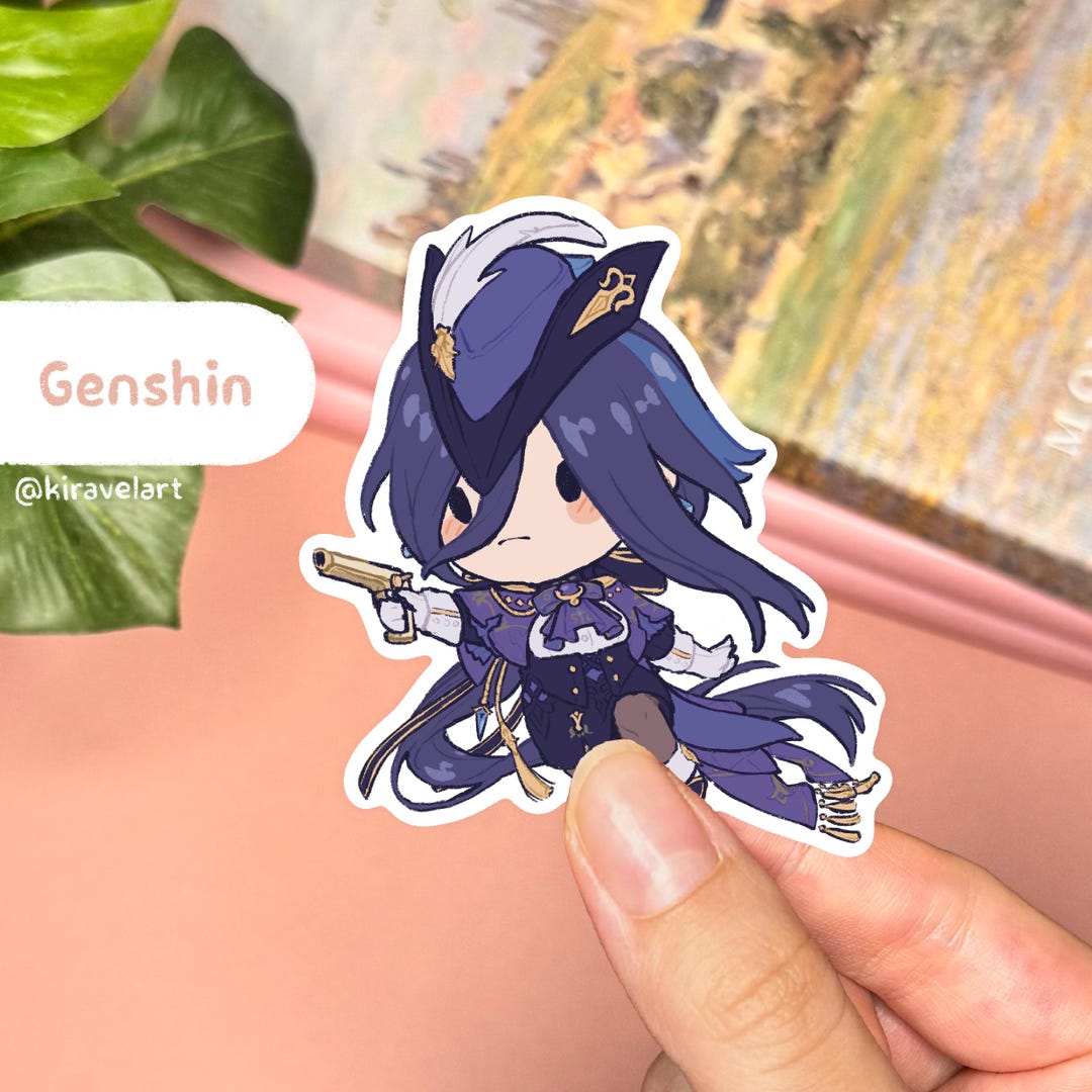 Cute Genshin Sticker | Clorinde Sticker Genshin Impact Sticker Cute ...