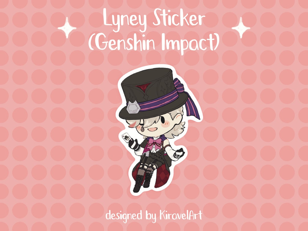 Cute Genshin Sticker | Lyney Sticker Genshin Impact Sticker Cute ...
