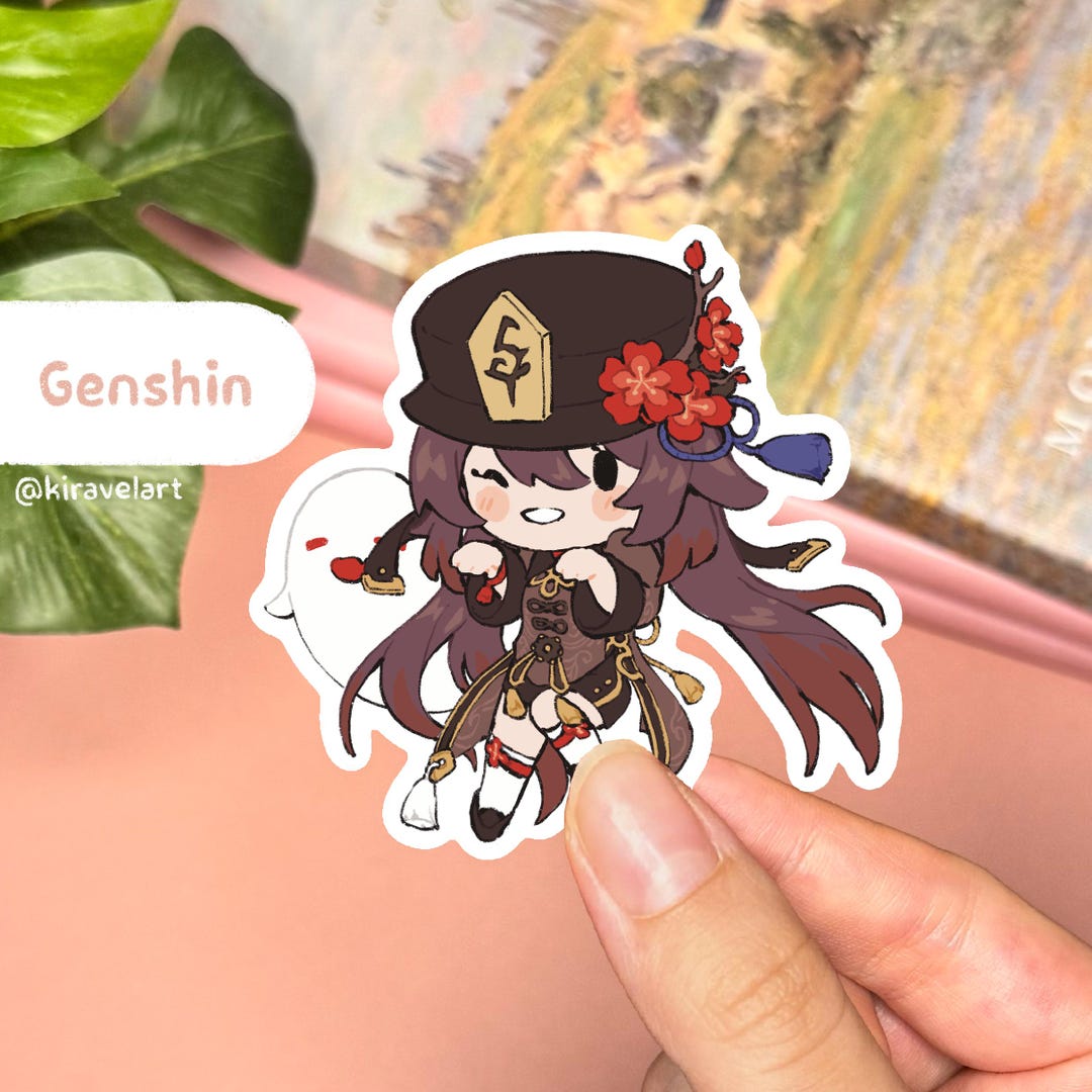 Cute Genshin Sticker Hu Tao Sticker Genshin Impact Sticker Cute ...