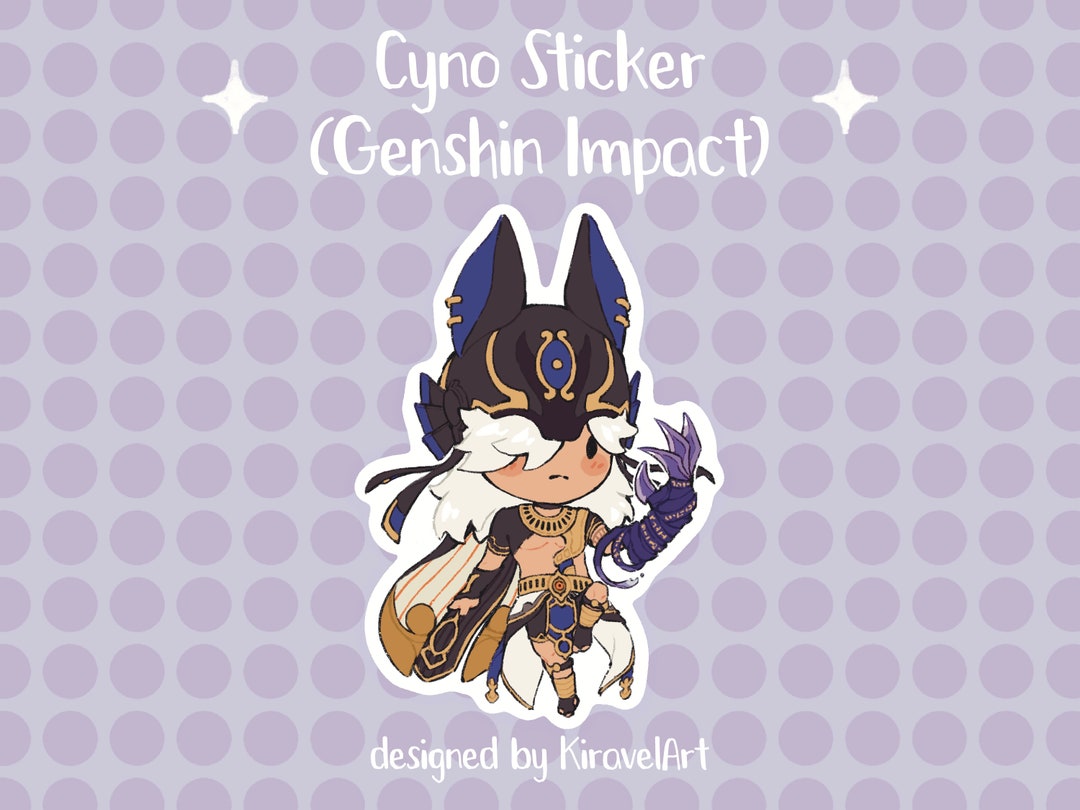 Cute Genshin Sticker Cyno Sticker Genshin Impact Sticker Cute Sticker ...