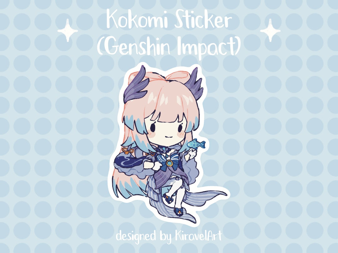 Cute Genshin Sticker Kokomi Sticker Genshin Impact Sticker Cute ...