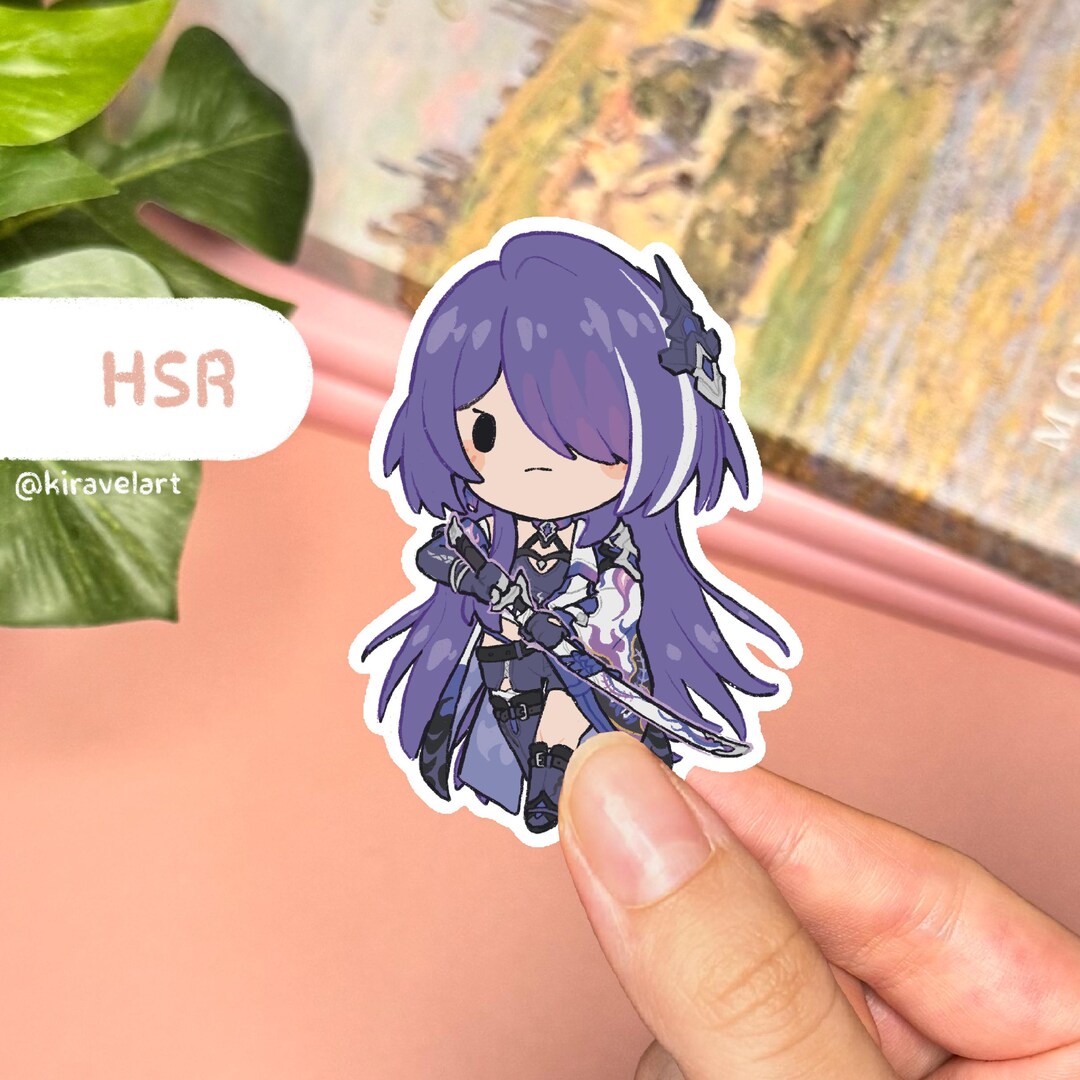 Cute HSR Sticker | Acheron Sticker Honkai Star Rail Sticker Cute ...