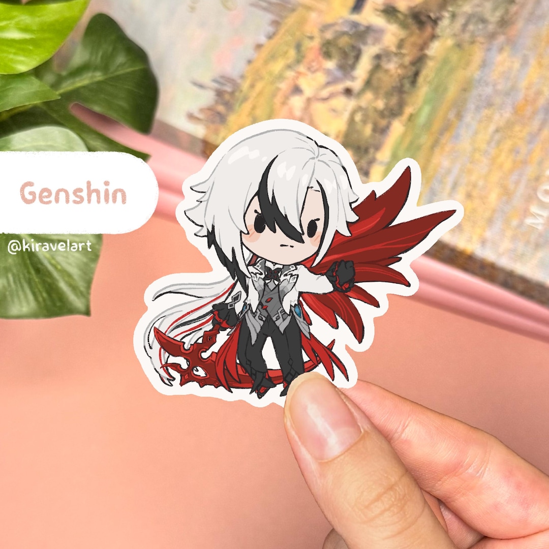 Cute Genshin Sticker Arlecchino Sticker Genshin Impact Sticker Cute ...