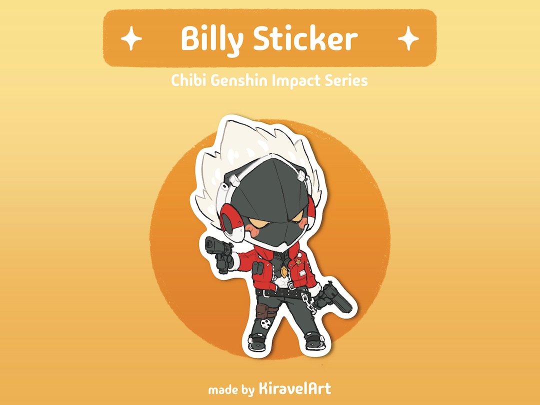 Cute ZZZ Sticker Billy Kid Sticker Zenless Sticker Cute Stickers ...