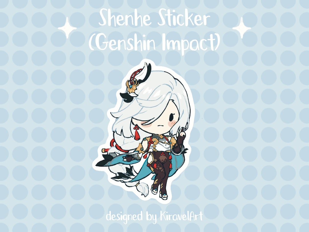 Cute Genshin Sticker Shenhe Sticker Genshin Impact Sticker Cute Sticker ...