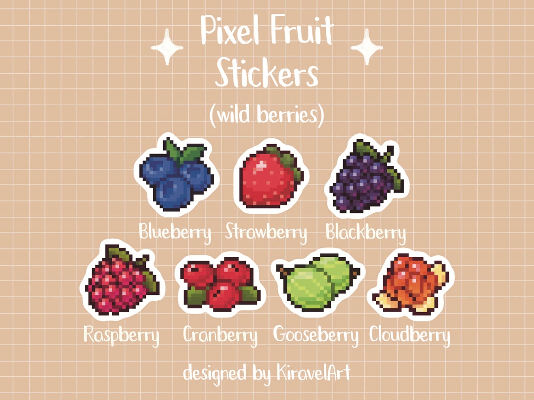 Cute Pixel Stickers Kawaii Sticker Pack Holographic Stickers Cute ...