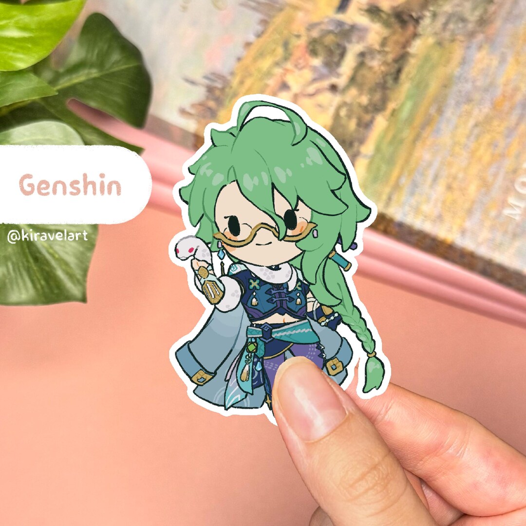 Cute Genshin Sticker | Baizhu Sticker Genshin Impact Sticker Cute ...