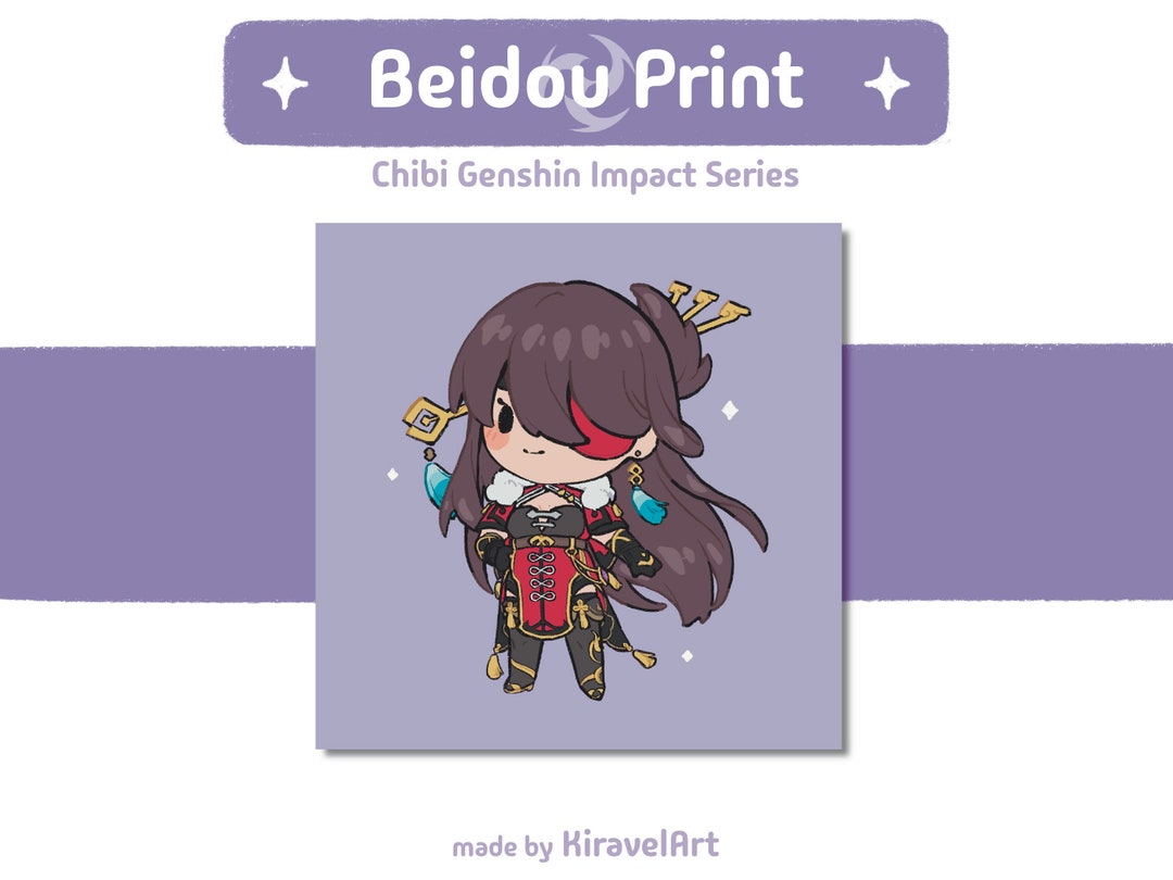 Beidou Genshin Art Print Decor Wall Art Print Beidou Print Decor Video ...