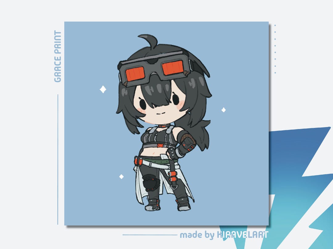 Grace ZZZ Art Print Video Game Art Grace Print Video Game Decor Anime ...