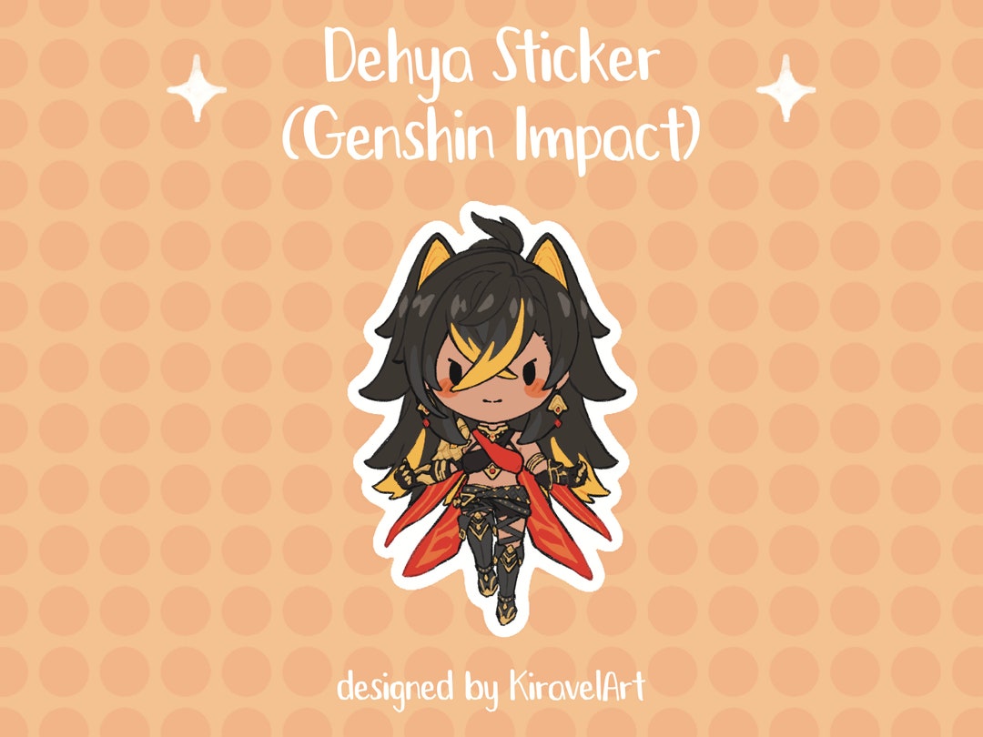 Cute Genshin Sticker Dehya Sticker Genshin Impact Sticker Cute Stickers ...