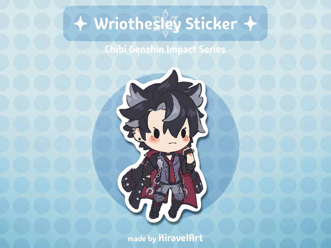 Cute Genshin Sticker Wriothesley Sticker Genshin Impact Sticker Cute ...