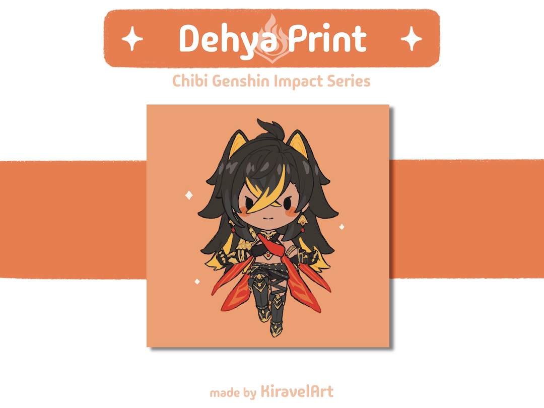 Dehya Genshin Art Print Video Game Art Dehyaprint Genshin Impact Art ...