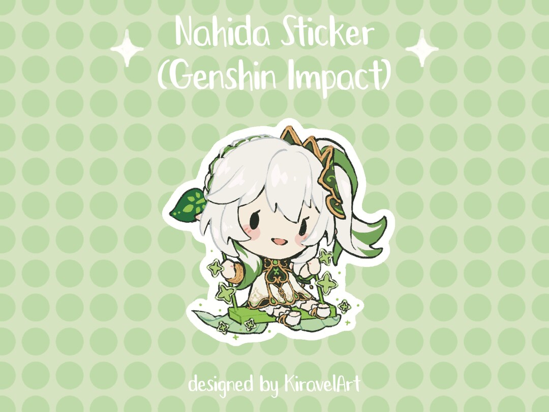 Cute Genshin Sticker Nahida Sticker Genshin Impact Sticker - Etsy