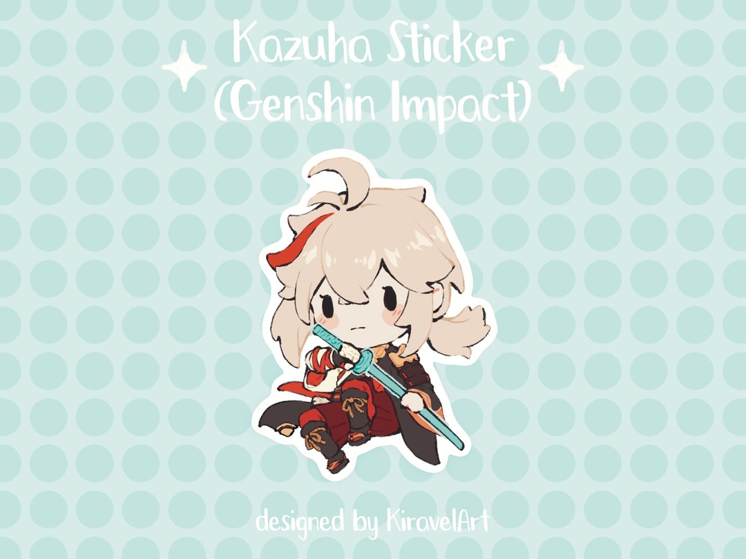 Cute Genshin Sticker Kazuha Sticker Genshin Impact Sticker Cute ...