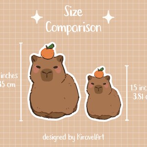 Cute Capybara Sticker Set Cute Capybaras Sticker Pack Waterproof ...