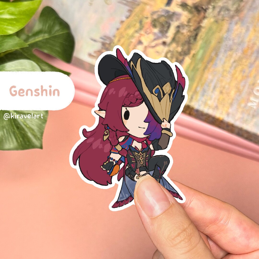 Cute Genshin Sticker Chasca Sticker Genshin Impact Sticker Cute Sticker ...