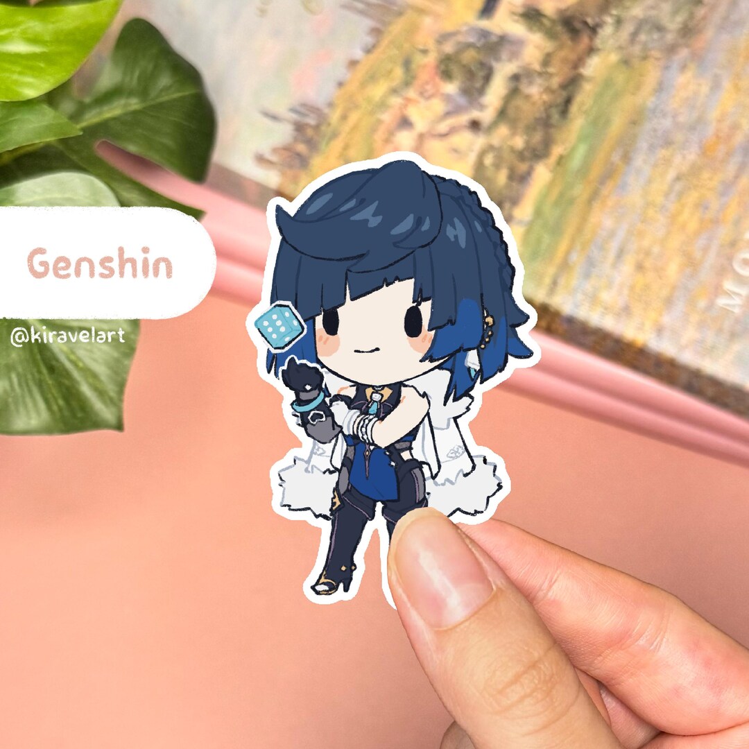 Cute Genshin Sticker | Yelan Sticker Genshin Impact Sticker Cute ...