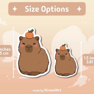 Cute Capybara Sticker Set Cute Capybaras Sticker Pack Waterproof ...