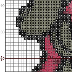 Grateful Worms Cross Stitch, Punk Cross Stitch, Jacket Cross Stitch ...
