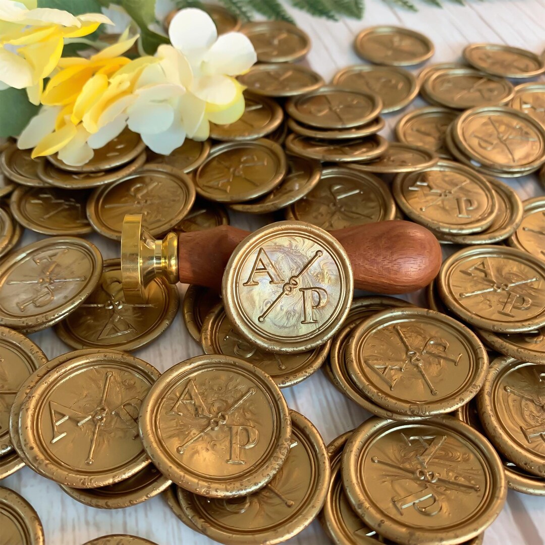Custom Wax Seal Stickers, Custom Logo Wax Seal, Monogram Wax Seal ...