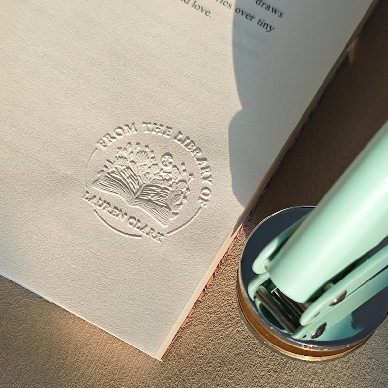 CUSTOM EMBOSSER, Book Embosser Personalized, From the Library Of ...