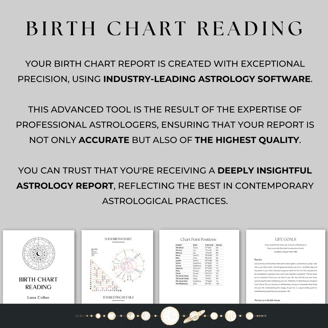 Astrology Reading Birth Chart Report | Natal Chart Reading | 100% ...